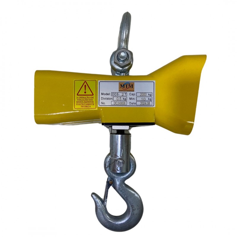 Balança de Grua Digital Suspensa Dinamômetro 2.000kg MTM